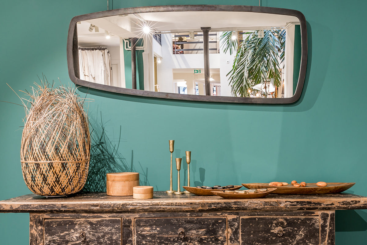 Vintage Raw Steel Wall Mirror – Gruffertys